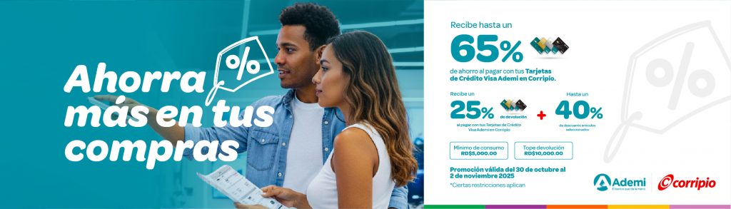 Aprovecha hasta un 65% de ahorro con tus Tarjetas de crédito Visa Ademi ...